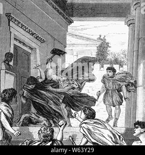 Ancient Rome, tribune of the plebs Stock Photo - Alamy