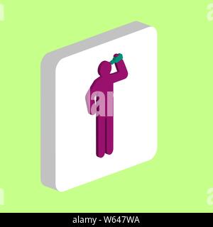 Intoxicated Simple vector icon. Modern, simple flat vector illustration ...