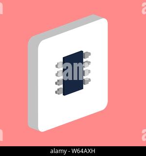 Chip Simple vector icon. Illustration symbol design template for web ...