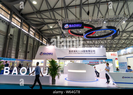 --FILE--View of the stand of Baowu Carbon Materials & Technology Co ...