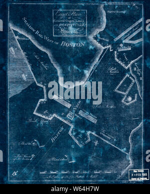 Exact plan of General Gage's lines on Boston Neck in America ...