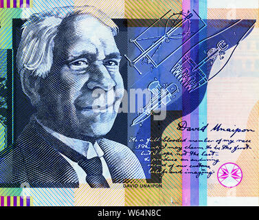 Australian Aborigine, David Unaipon, featured on the Australian $50 ...