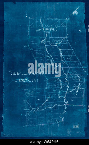 Map of the patent of Oriskany Stock Photo - Alamy