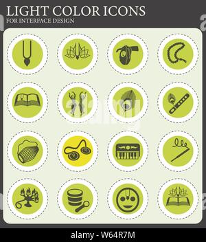 hare krishna web icons for user interface design Stock Vector Image ...