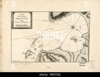 Plan de la Baye Saint Louis dans l'isle de St. Domingue , Haiti, Maps ...