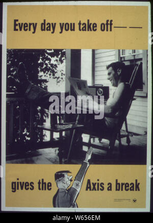 Every day you take off, gives the Axis a bread – World War II ...