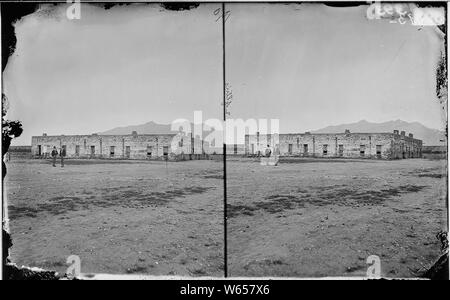 Fort Garland, Colorado, a historic military outpost, is depicted in ...