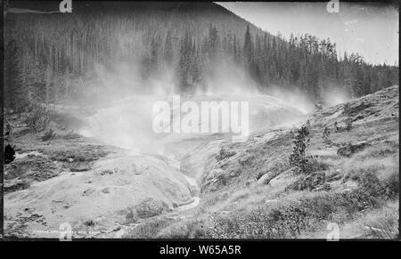 Fissure springs, Heart Lake basin. Yellowstone National Park Stock ...