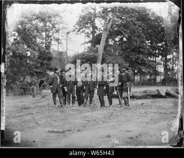 Gen. A. Ames and staff Stock Photo - Alamy
