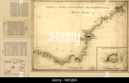 A map of Mount Independence Stock Photo - Alamy