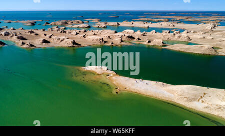 --FILE--Lanscape of the Yadan Water Geological Park in Haixi Mongol and ...