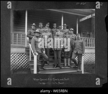 Group Portrait of Major General Adolphus W. Greely and Staff at the ...