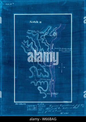 Map of Fort Henry, Tennessee, and environs Stock Photo - Alamy