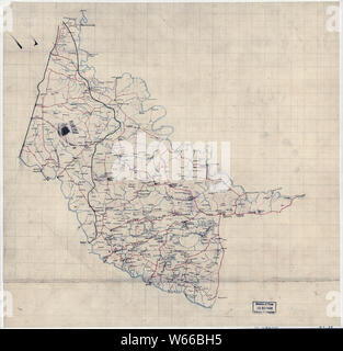 Map of Hanover County, Va Stock Photo - Alamy