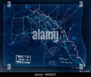 Civil War Maps 2046 Map of parts of Orange Louisa and Spotsylvania ...