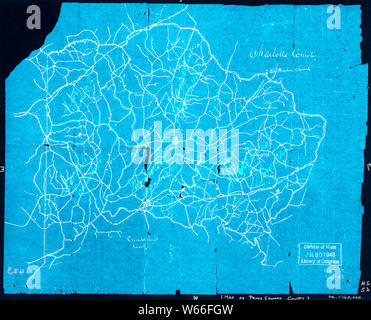 (Map of Prince Edward County, Va Stock Photo - Alamy