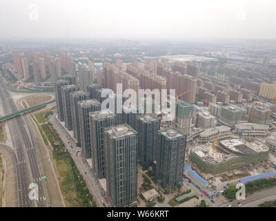 An aerial view of the Sanhe section of the G0121 Beijing¨CQinhuangdao ...