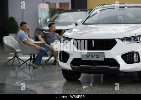 A WEY VV5 SUV of Great Wall Motor (GWM) is on display during the 17th ...