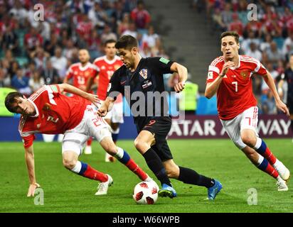 Andrej Kramari? of Croatia dribbles with the ball during the FIFA World ...