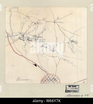 [Union troop positions at Peach Tree Creek, Georgia, July 20, 1864 ...