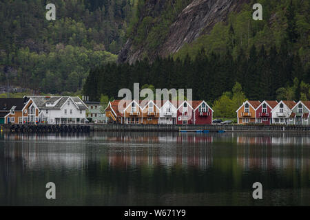 Modalen village, Norway Stock Photo - Alamy
