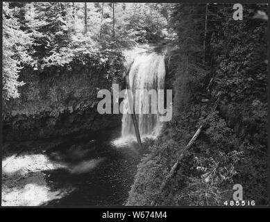 The Lower South Fork Clackamas River Falls, located in Mount Hood ...