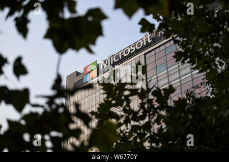 --FILE--View of the headquarters of Microsoft China Research and ...