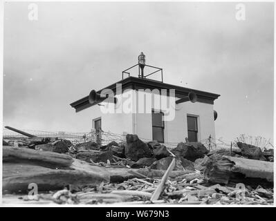 Marrowstone Point Tower, looking west, April 1945, ca. 1943 - ca. 1953 ...