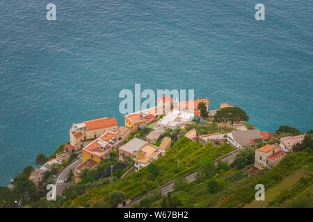 Houses beneath The Terrace of Infinity or Terrazza dell'Infinito, Villa ...