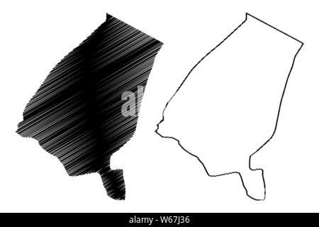 Kanem Region (Regions of Chad, Republic of Chad) map vector ...