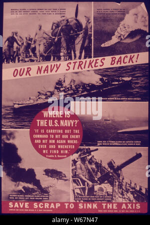 OUR NAVY STRIKES BACK Stock Photo - Alamy