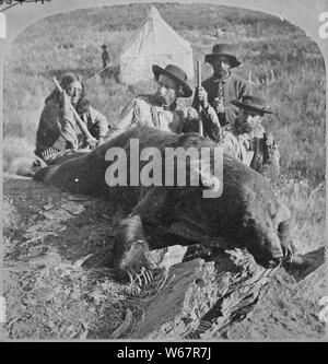 Our First Grizzly, killed by Gen. Custer and Col. Ludlow. By ...