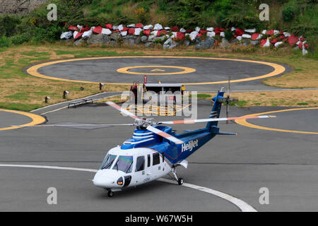 Heliport,Victoria, Vancouver Island, British Columbia, USA Stock Photo ...