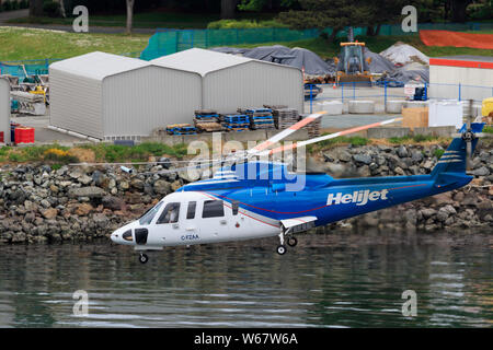 Heliport,Victoria, Vancouver Island, British Columbia, USA Stock Photo ...