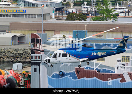 Heliport,Victoria, Vancouver Island, British Columbia, USA Stock Photo ...