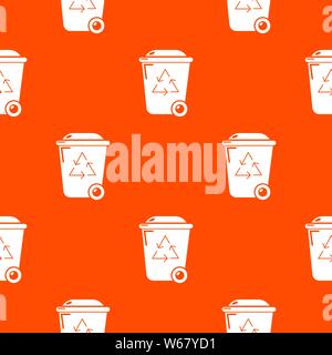 Trash wheelie bin pattern vector seamless Stock Vector Image & Art - Alamy