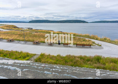 A view of the Puget Sound area from Dune Peninsula Park in Tacoma ...