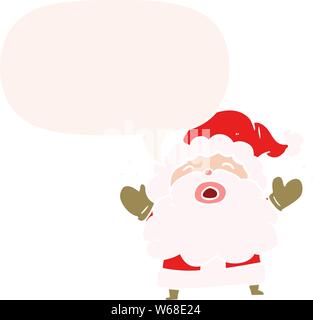 cartoon santa claus shouting in frustration Stock Vector Image & Art ...