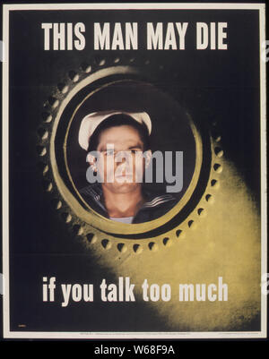 If You Talk Too Much This Man May Die Stock Photo - Alamy