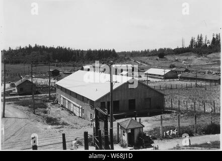 Temporary construction warehouse presently bing remodeled to house the ...