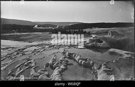 The upper Fire Hole, from Old Faithful. Yellowstone National Park Stock ...