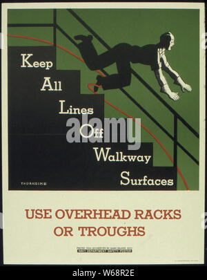 USE OVERHEAD RACKS OR TROUGHS Stock Photo - Alamy