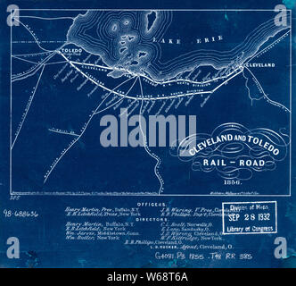 Map of Cleveland & Toledo Rail Road, with its connections , Cleveland ...