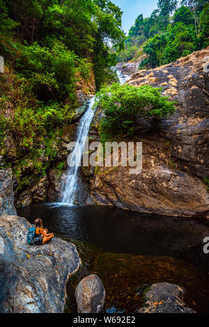 Mae Pan Waterfall, A waterfall in Doi Inthanon National Park, Chiangmai ...
