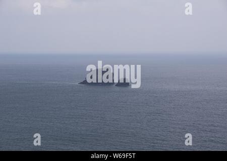Bawden Rocks or Man & His Man, Pair of Small Islands Offshore St Agnes ...