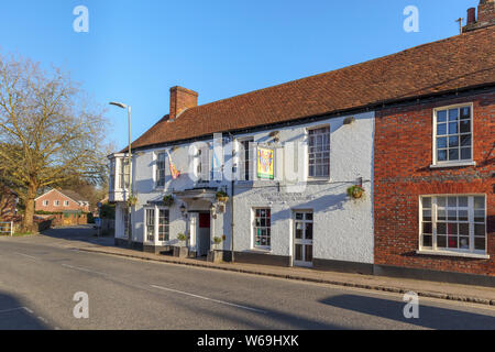John O'Gaunt Inn or pub in Hungerford, Berkshire, UK. Plaque with CAMRA ...