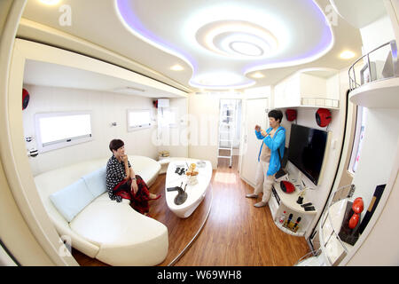 A luxury recreational vehicle (RV) designed by German industrial ...