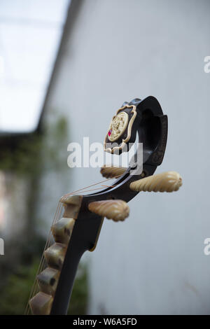 --FILE--Pipa, a four-stringed Chinese musical instrument, and Ruan, a ...