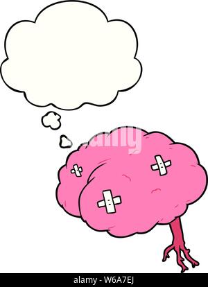 cartoon injured brain Stock Vector Image & Art - Alamy