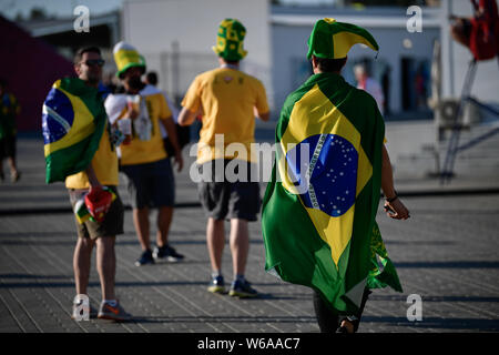 Brazilian fans before the FIFA World Cup 2026 Group C match between ...